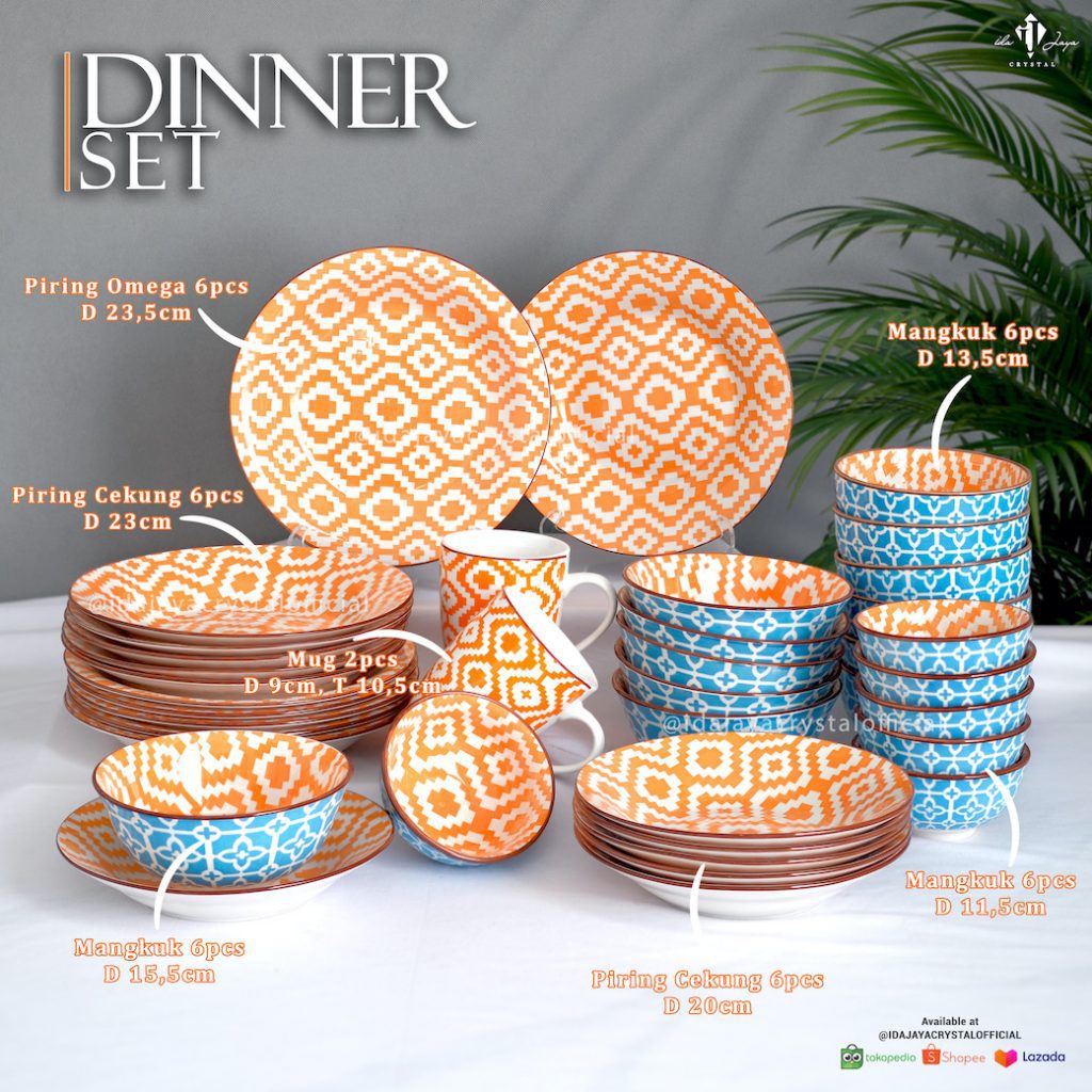 Dinner Set – Ida Jaya Crystal